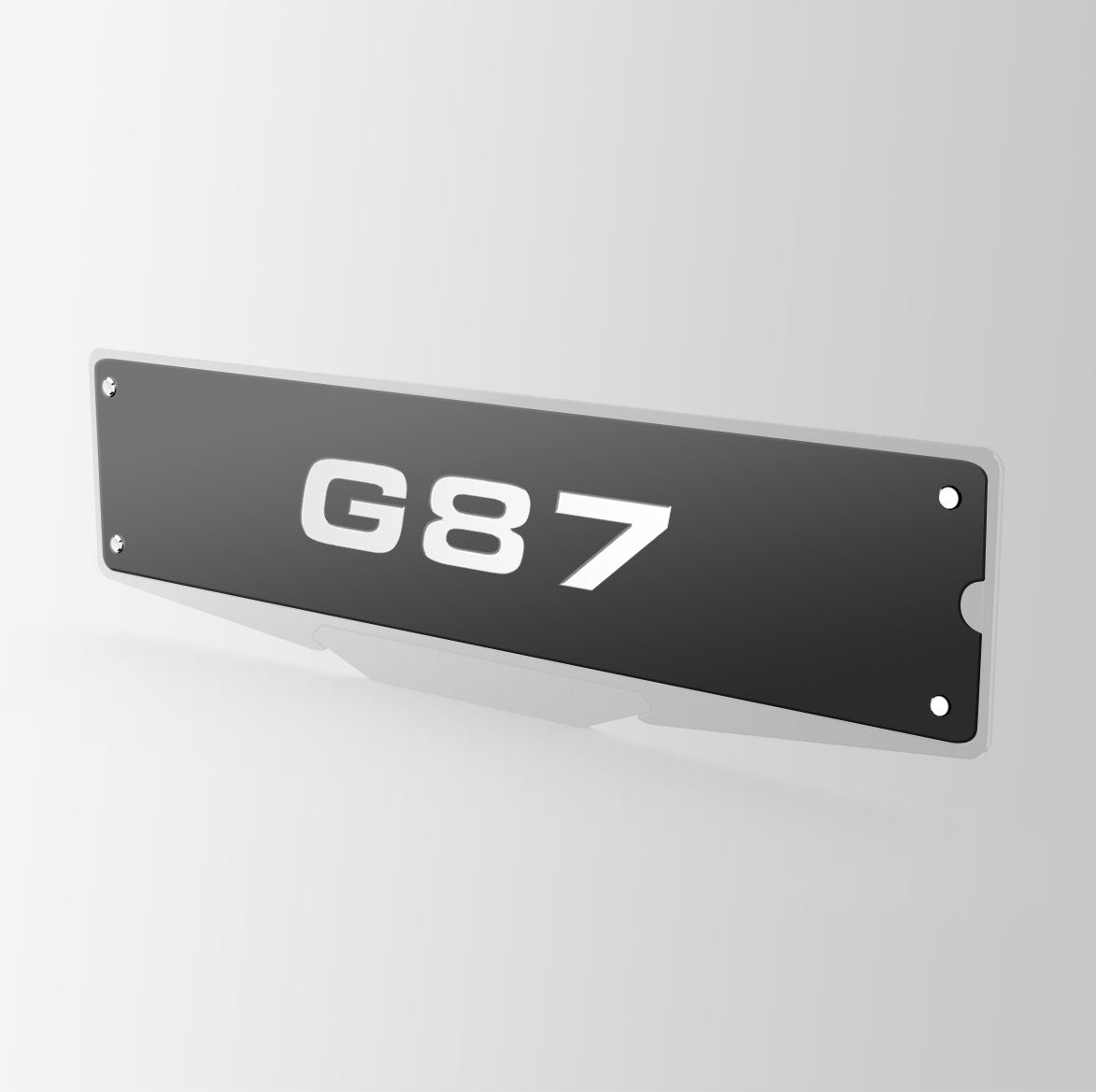 G87 Platform Show Plate – Xignature Plates